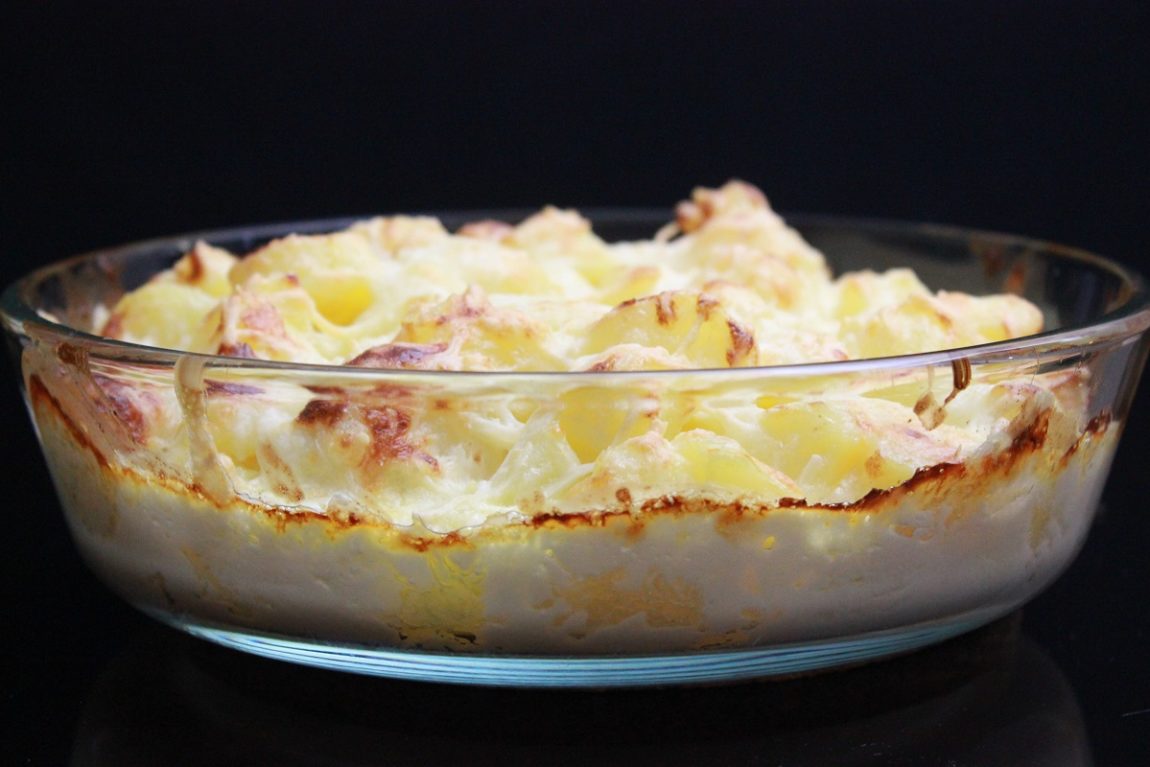 Fløtegratinerte poteter